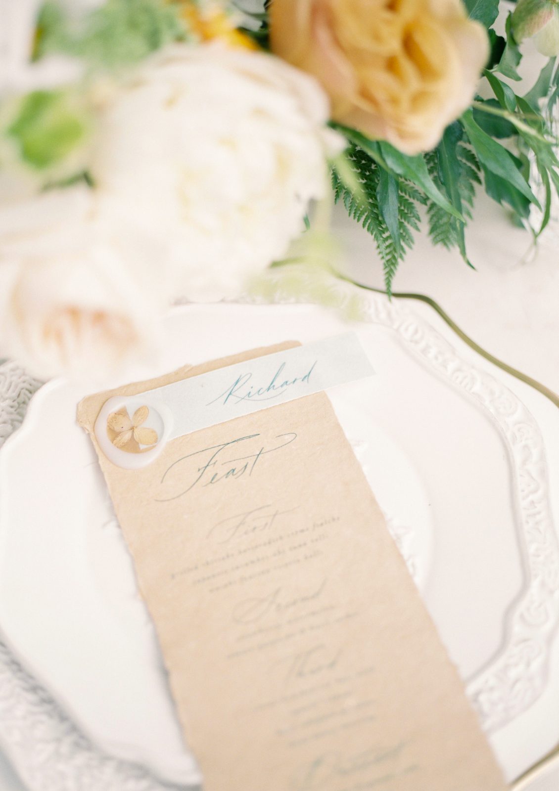 16 Wedding Menu Inspiration Ideas To Inspire Your Reception Design ...