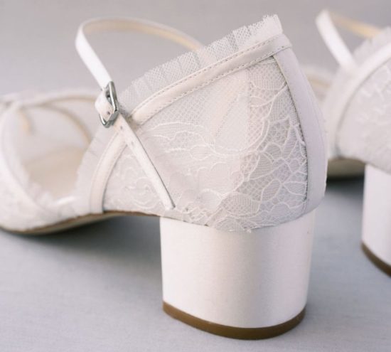 Beautiful Wedding Shoes With Heels Under 3 Inches | Brontë Bride