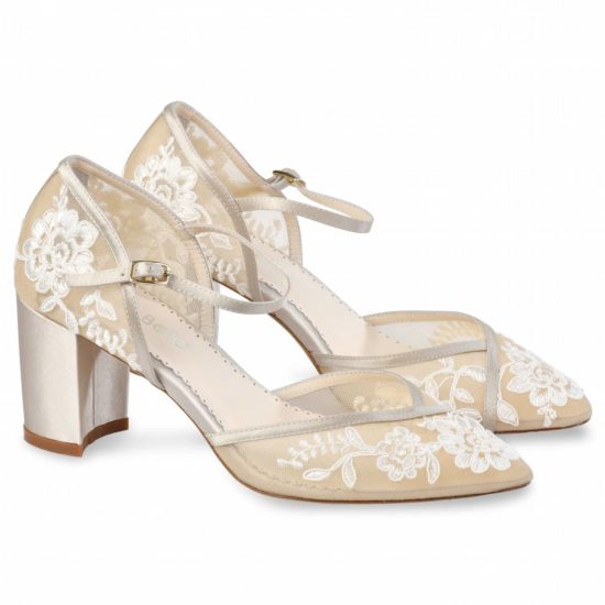 Beautiful Wedding Shoes With Heels Under 3 Inches | Brontë Bride