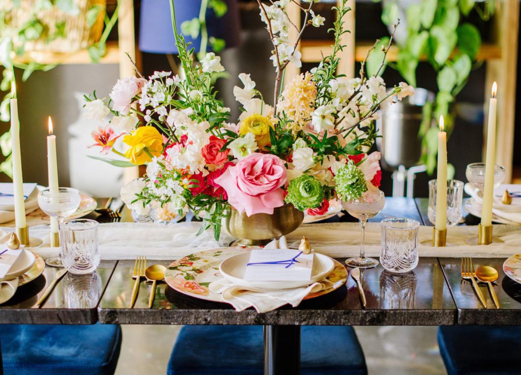 Brightly Coloured Florals & Royal Blue Accents For Spring in this ...
