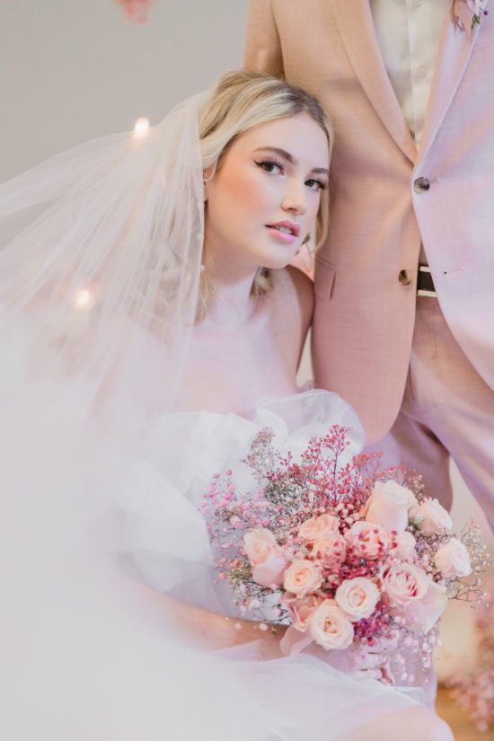 Perfectly Pink Details In This Valentine's Day Wedding Inspiration ...