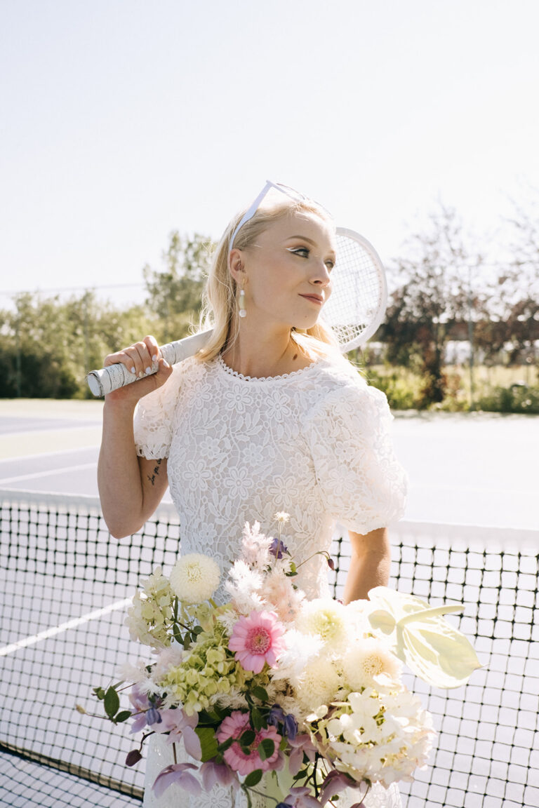 Modern Day "Runaway Bride" Serves Up Stunning & Sporty Bridal ...
