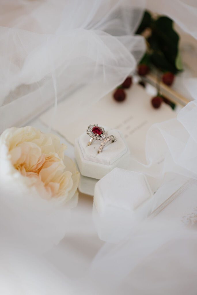 Ruby Red Love and Rustic Legacy at Black Barn Wedding Venue