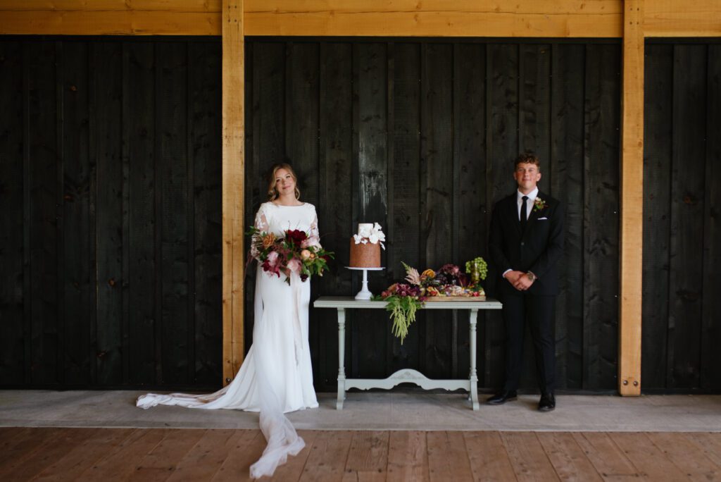 Ruby Red Love and Rustic Legacy at Black Barn Wedding Venue